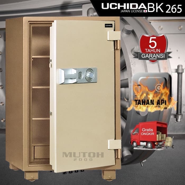Jual BRANKAS- BRANKAS / BRANGKAS UCHIDA BK-265 TAHAN API BERGARANSI 5 ...