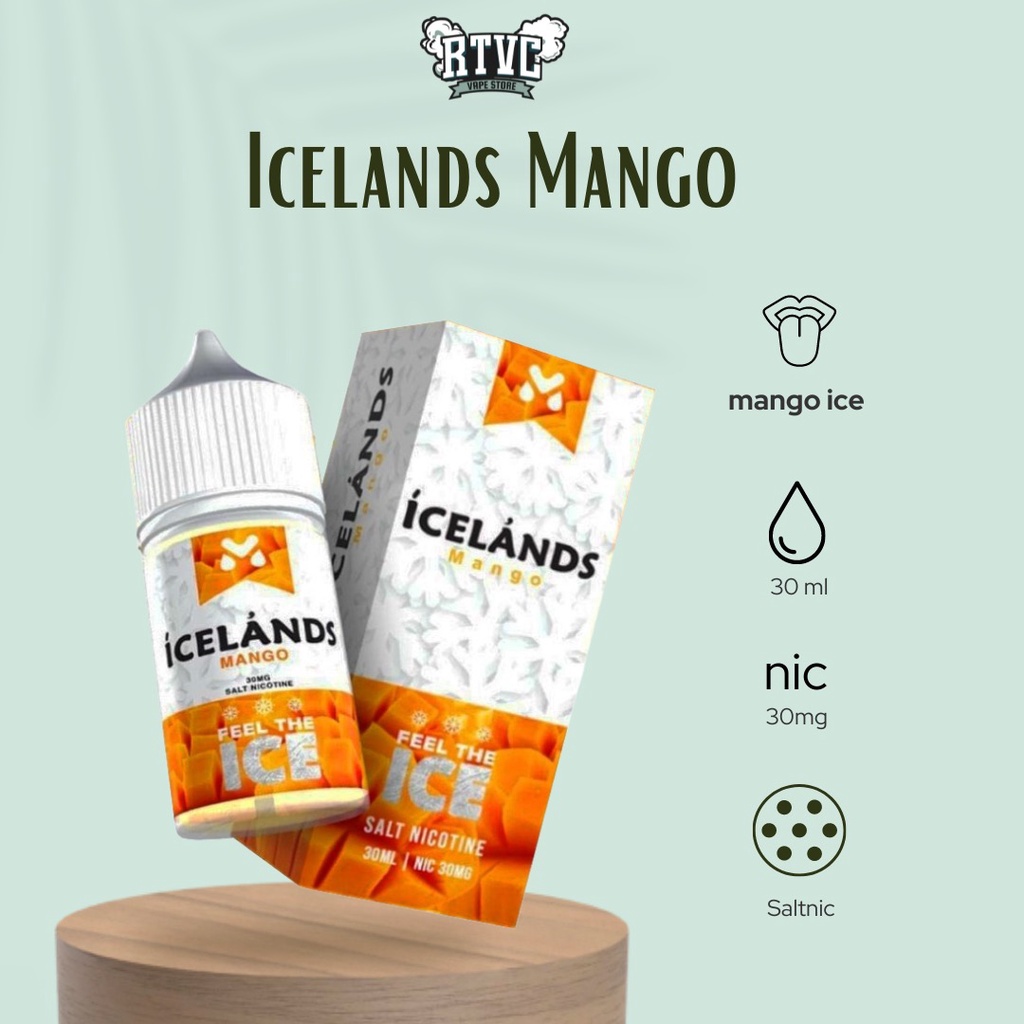 Jual ICELANDS Mango Salt 30ml 30mg Liquid Saltnic | Shopee Indonesia