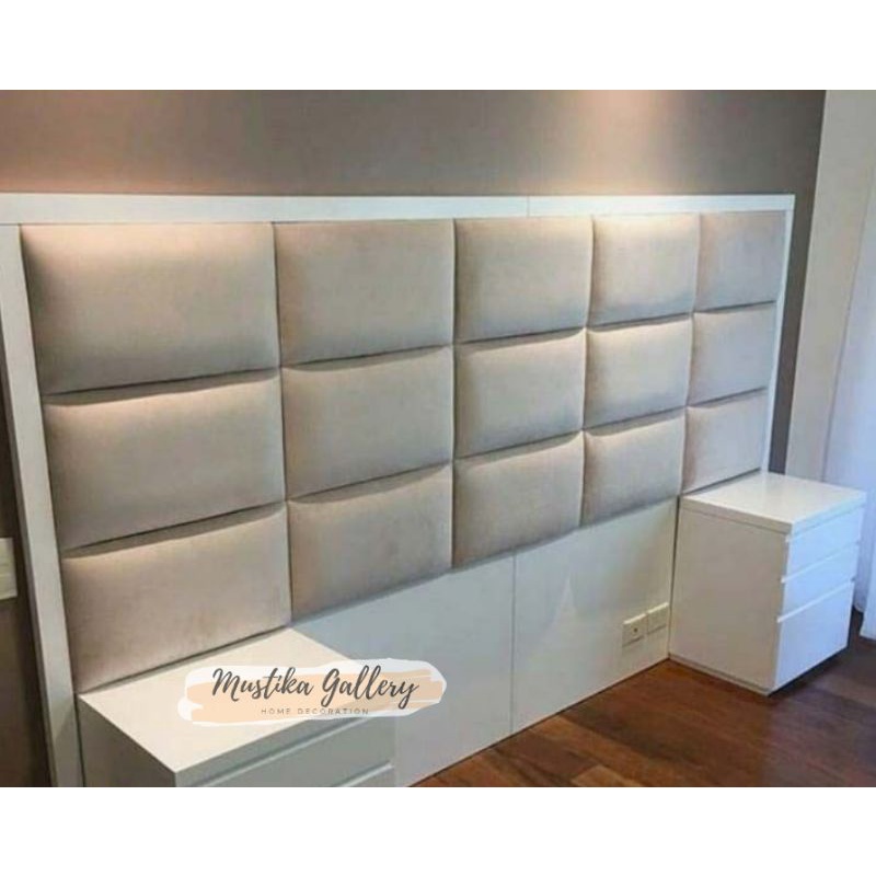 Jual Leather Headboard 30 x 30 | Panel Kulit Dinding | Lebih Tebal ...