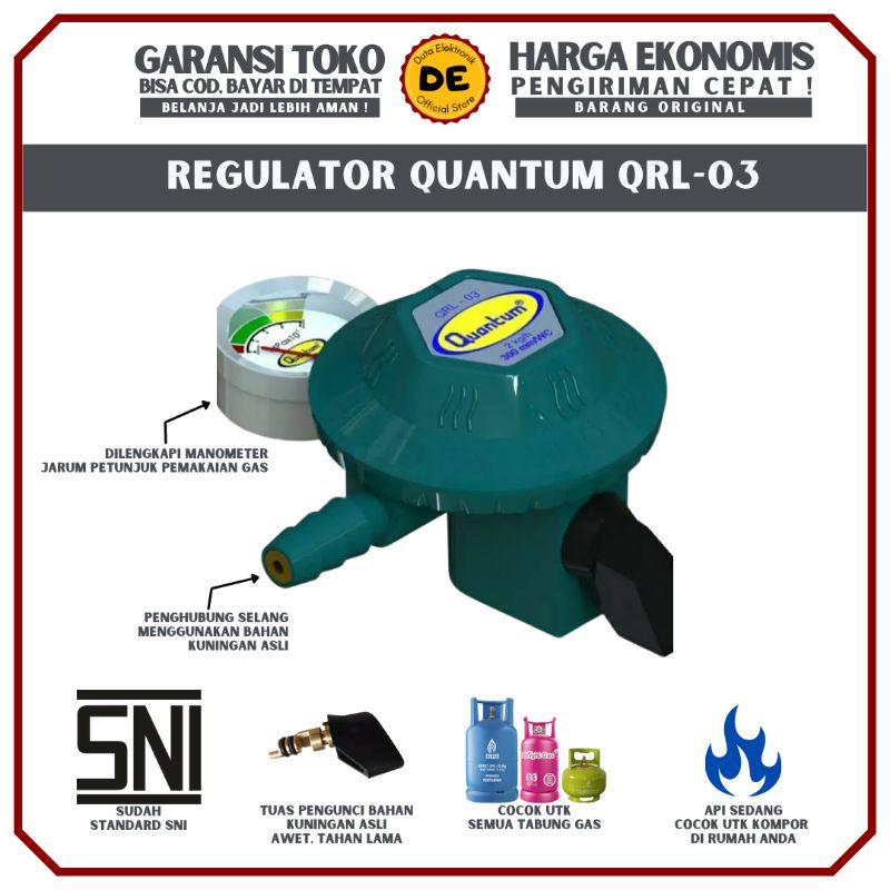 Jual QUANTUM Regulator Gas LPG QRL-04 Plus / QRL-14 / QRL-03 Regulator ...