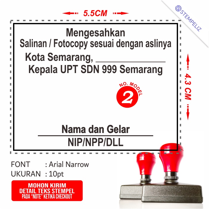 Jual Stempel Mengesahkan Sesuai Aslinya / Legalisir Kepala Sekolah SD ...