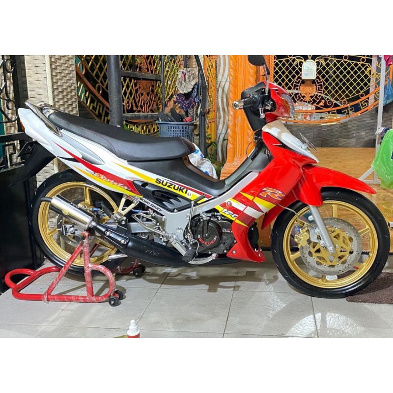 Jual Striping Lis Sticker Standar Ori Suzuki Satria Malaysia Merah ...