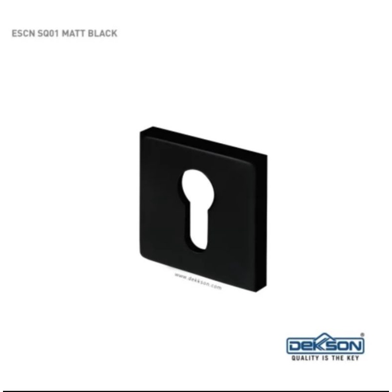 Jual ESCUTCHEON DEKKSON ESCN SQ01 MATT BLACK Cover Kotak Penutup ...