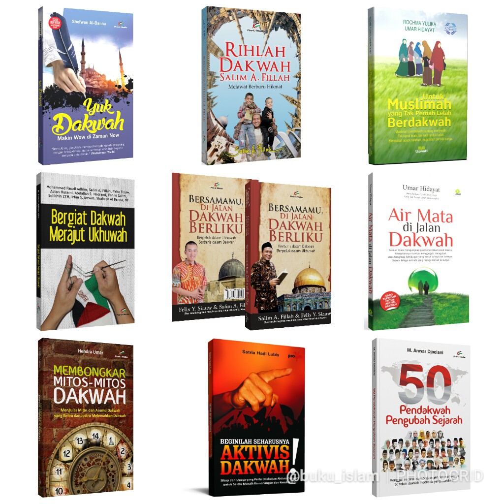 Jual Paket Buku Dakwah (isi 9 pcs) - Prou Media | Shopee Indonesia
