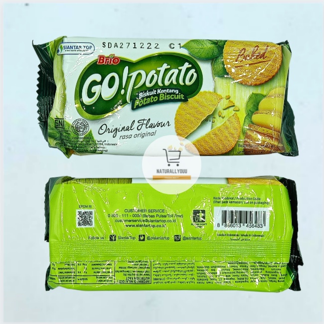 Jual Brio Go Potato Biskuit Kentang Original 60gr | Shopee Indonesia