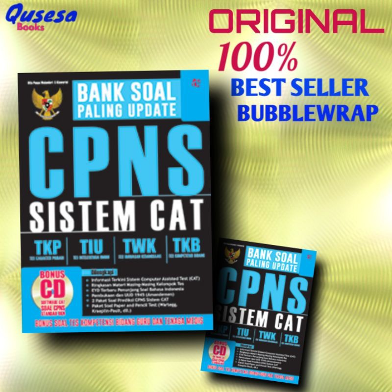 Jual BANK SOAL PALING UPDATE CPNS SISTEM CAT,TKP.TIU.TWK.TKB.+CD ...