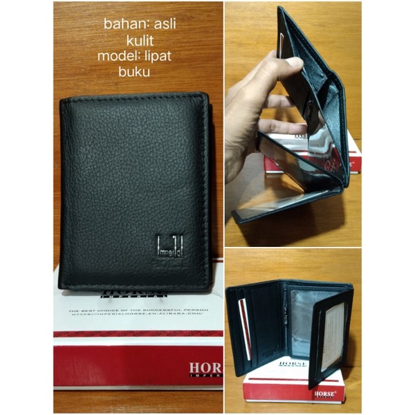 Jual dompet kulit asli model berdiri | Shopee Indonesia