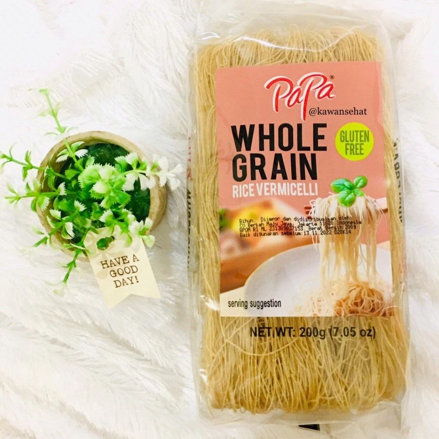 Jual Papa Whole Grain Rice Vermicelli Gluten Free 200gr | Bihun Gluten Free | Shopee Indonesia