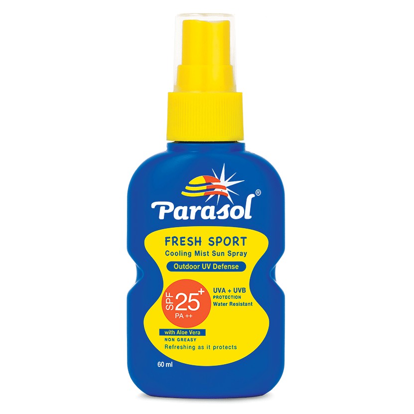 Jual Parasol Cooling Mist Sun Spray SPF 25 PA++ 60ml | Shopee Indonesia