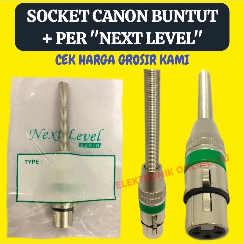Jual SOCKET CANON BUNTUT + PER NEXT LEVEL (BIKIN AWET CABLE MIC / TIDAK ...