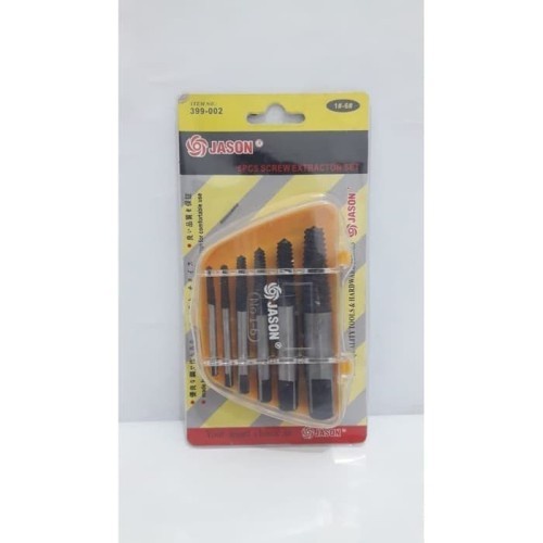 Jual JASON HAND TAP BALIK SCREW EXTRACTOR SET 6 PCS 399-002 | Shopee ...