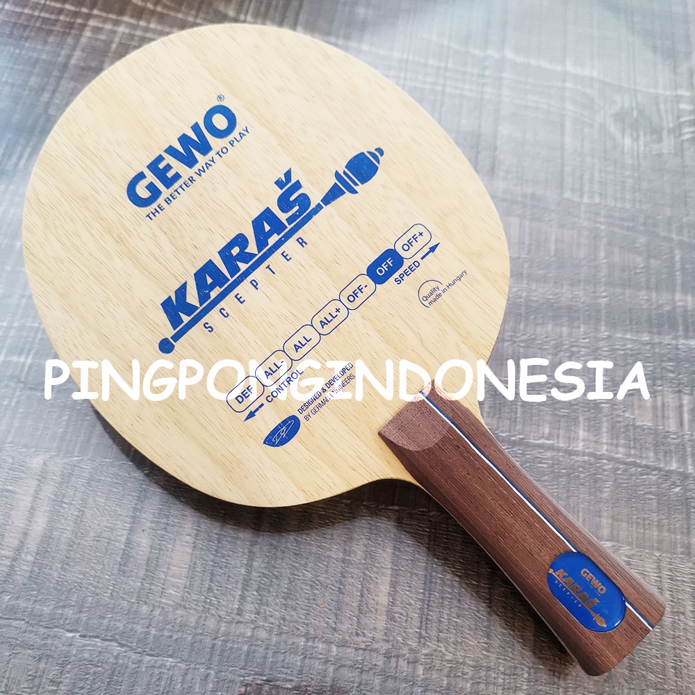Jual GEWO Karas Scepter - Kayu Pingpong Blade Tenis Meja Bet Bat Offensive | Shopee Indonesia
