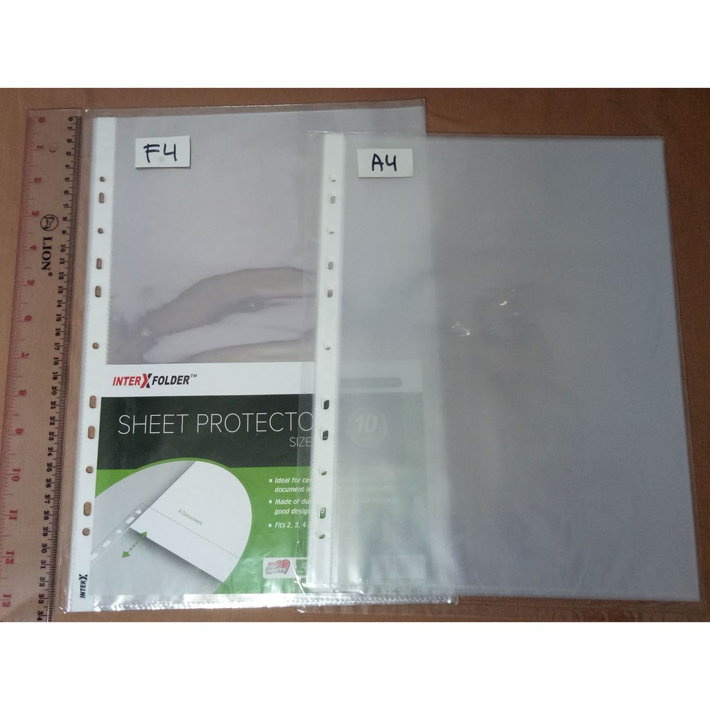 Jual Map Sheet Protector Perforated Sheet Bolong Lubang Samping 10pcs ...