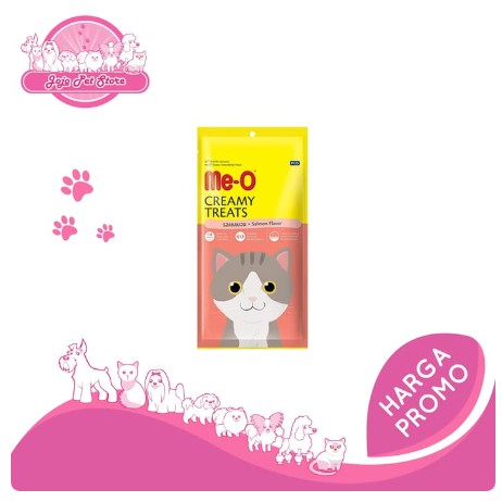 Jual MeO Me-O Creamy Treats Snack Kucing Rasa Salmon Flavor 1 pack 60gr ...