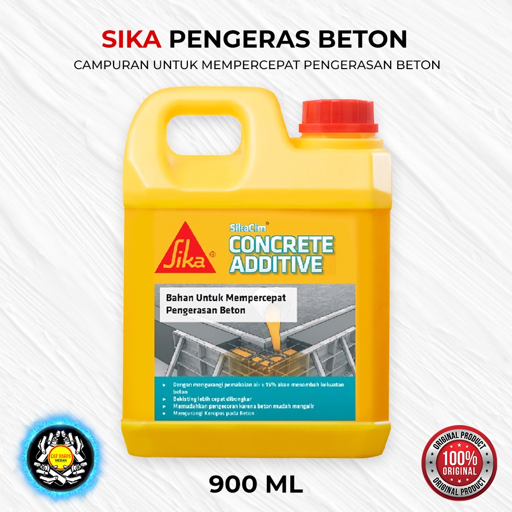 Jual SIKA CONCRETE ADDITIVE UNTUK MEMPERCEPAT PENGERASAN BETON 900 ML / SIKACIM CAIRAN CAMPURAN ...