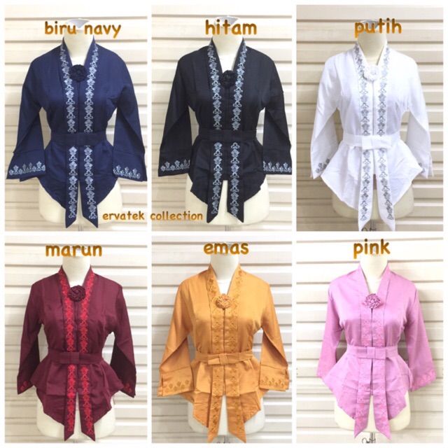 Jual Kebaya Encim Babydoll T011 Bordir Langsung / Kebaya Baloteli ...