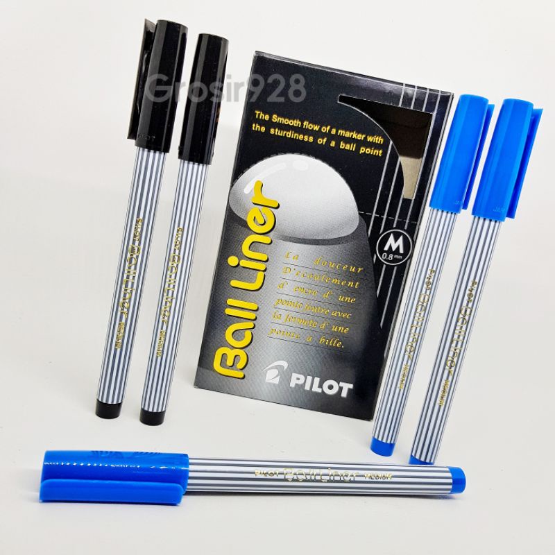 Jual ( HARGA Per BUAH ) Pulpen Ball Liner / Balliner Medium Pilot Hitam ...