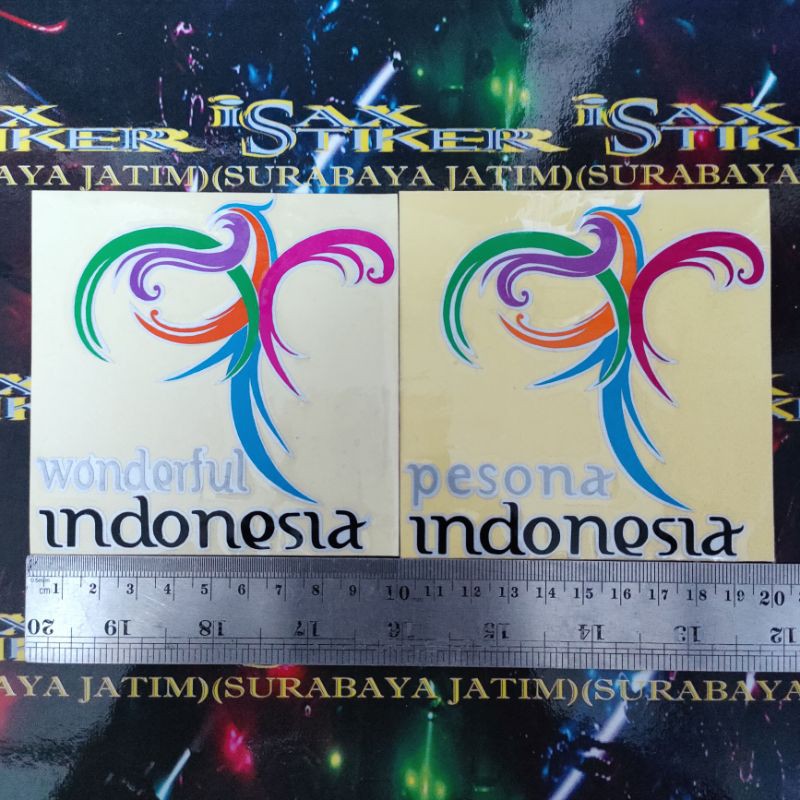 Jual stiker cutting pesona wonderful Indonesia 10cmx10cm | Shopee Indonesia