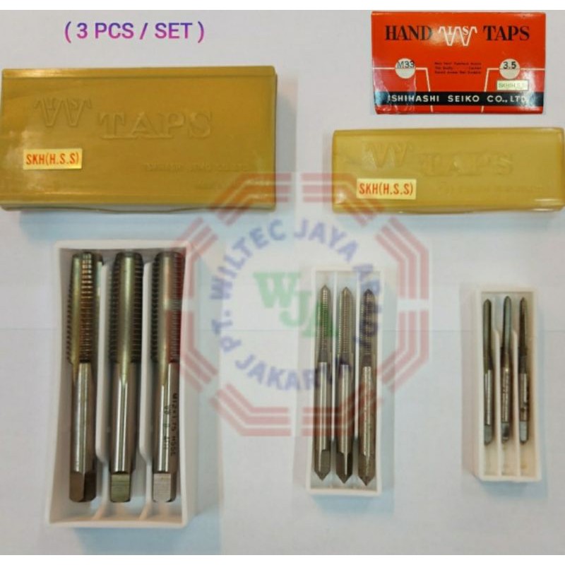 Jual Hand Tap M4 x 0.75 HSS Merek ISHIHASHI SEIKO (Japan) | Shopee ...