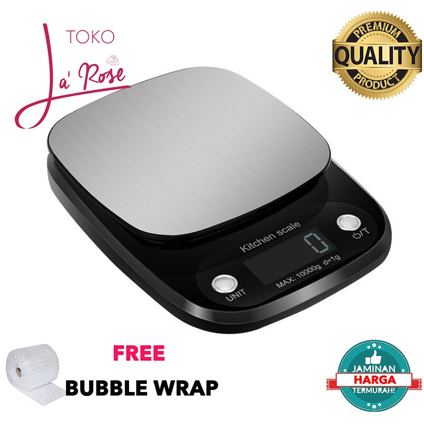 Jual Timbangan Dapur Digital Kitchen Scale 10kg Akurasi 1gram | Shopee ...