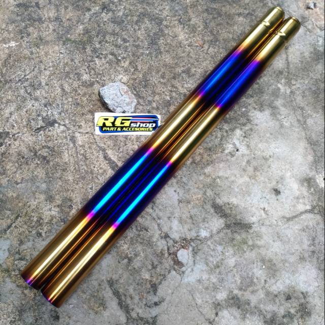 Jual as sok shock 33mm two tone 2tone 2 tone blue gold kr150 krr150 ...