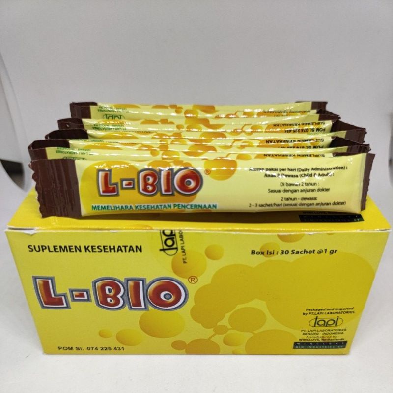 Jual L BIO Sachet 1 gram/ L-BIO Sachet 1gr/ L-BIO Probiotik | Shopee ...