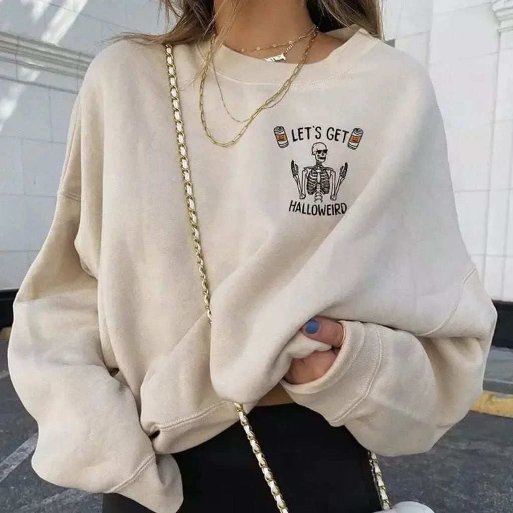 Jual [COD] Sweater Wanita Halloweird Crope [ Last Stock ] | Shopee ...