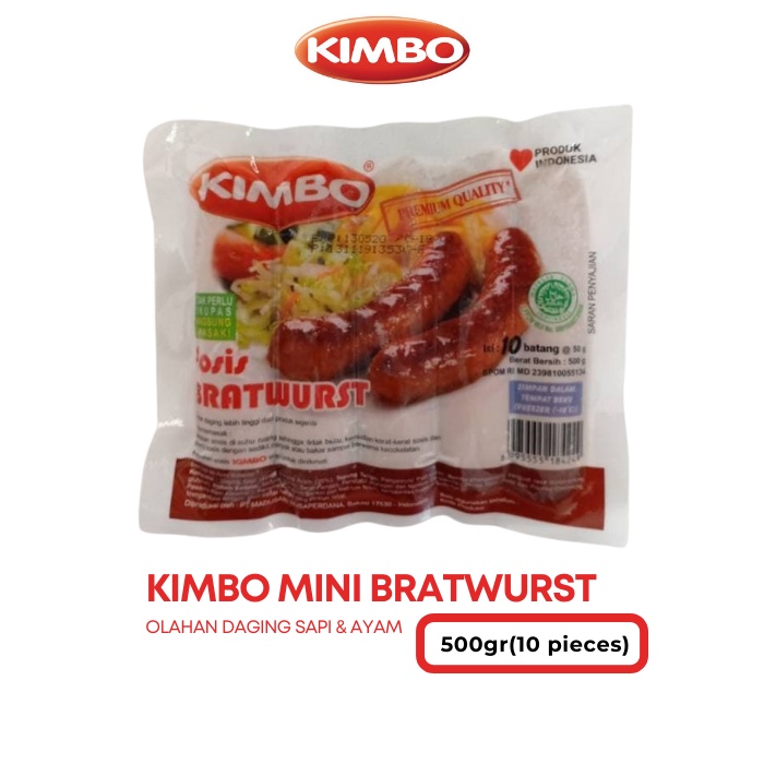 Jual Kimbo Sosis Mini Original 500gr-Mozaik Frozen Mart/Frozen Food ...