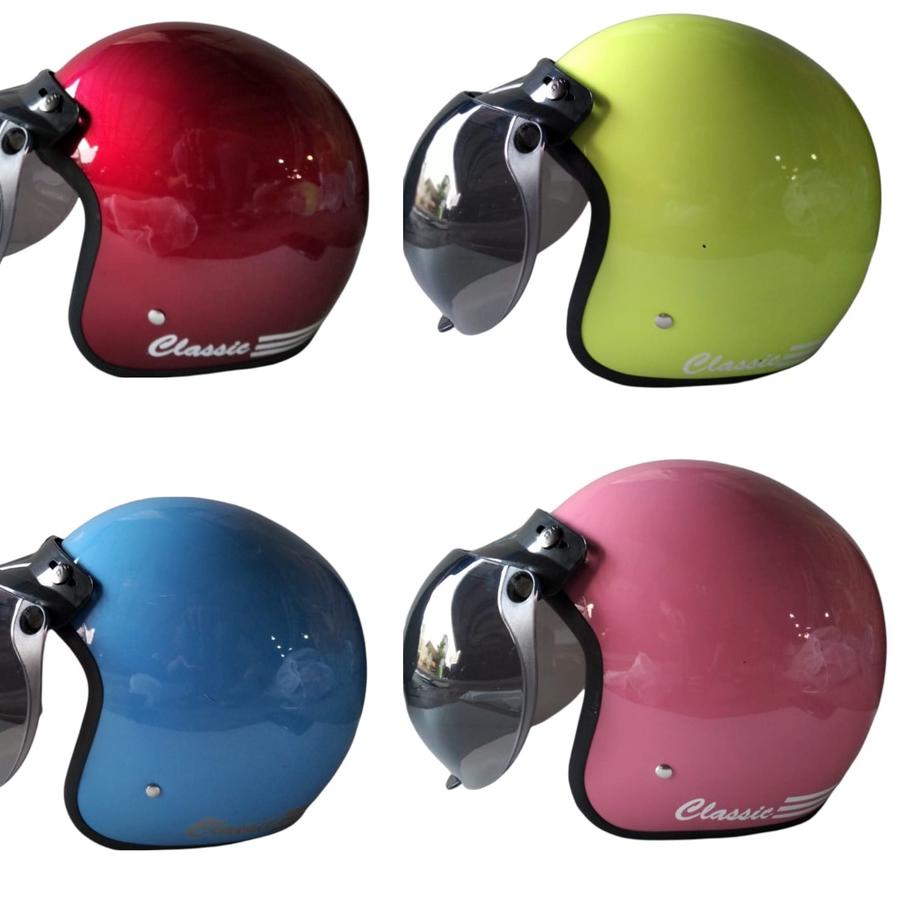 Jual helm bogo classic kaca cembung ,. | Shopee Indonesia