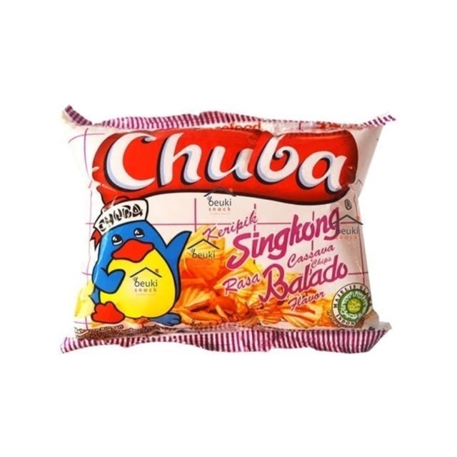 Jual CHUBA Snack Cemilan Jadul Keripik Singkong Balado 10 Gram | Shopee ...