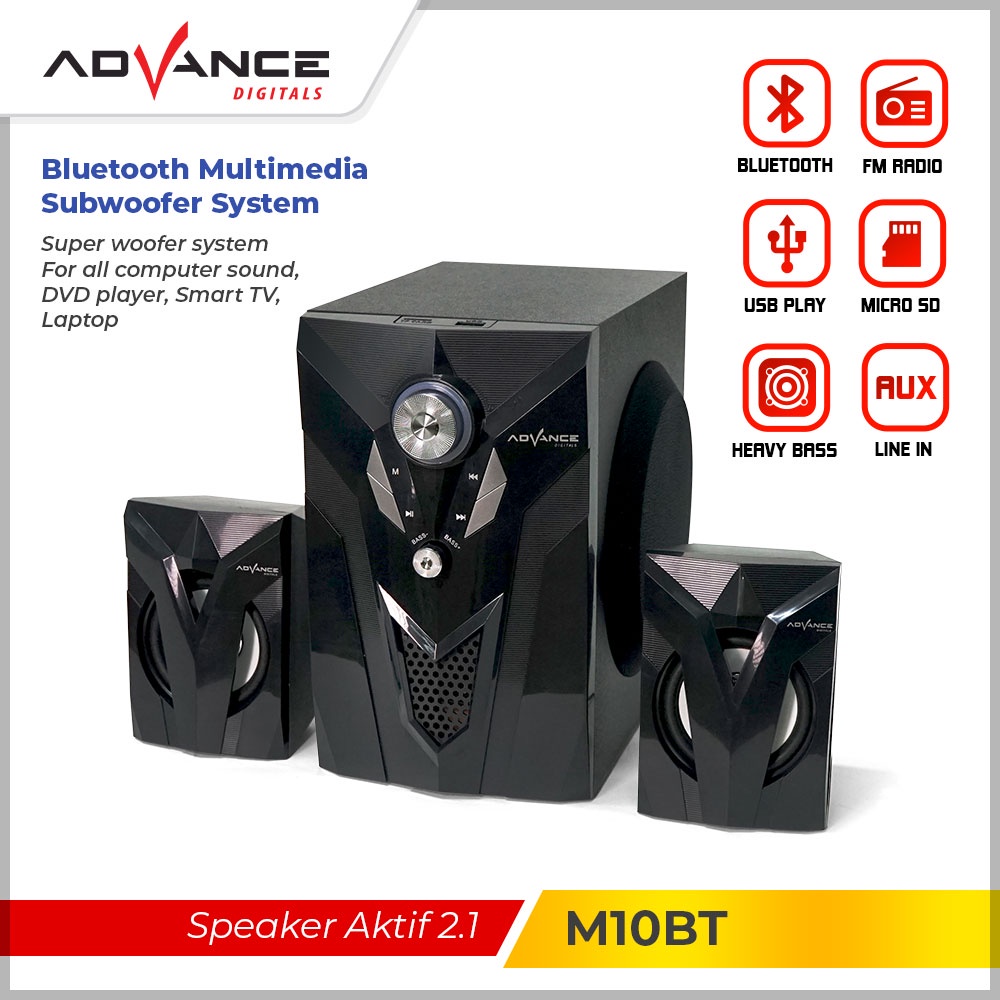 Jual 【READY STOCK】ADVANCE M10BT Speaker Stereo Bluetooth Xtra Bass Subwoofer Garansi Resmi 1 ...