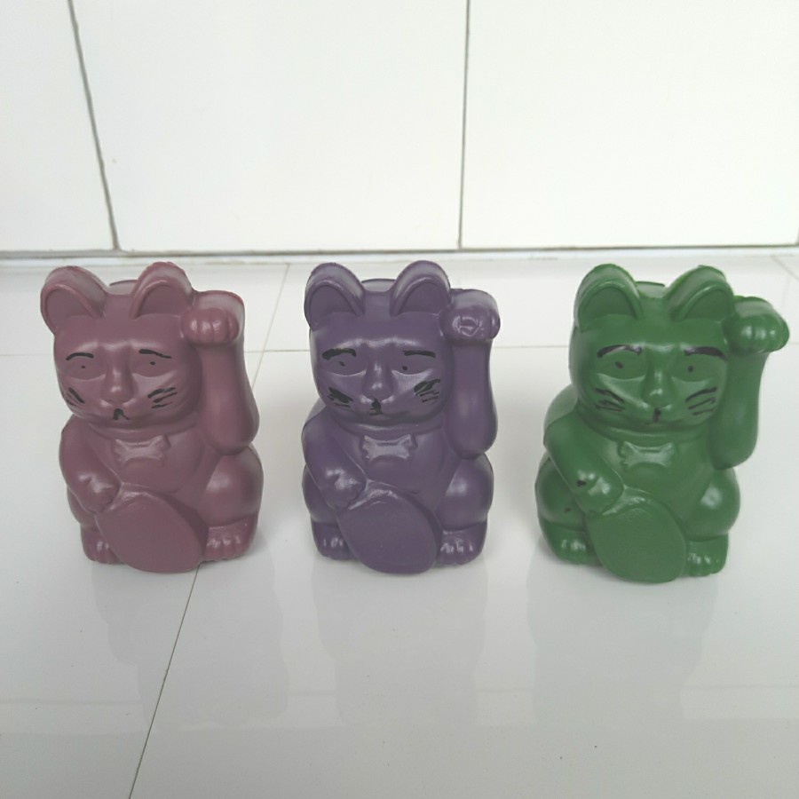 Jual 1 BUAH Celengan Kucing Lucu Plastik Murah Tinggi 19cm | Shopee ...