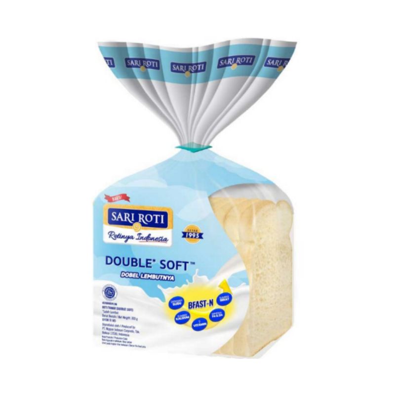 Jual SARI ROTI Roti Tawar Double Soft 360 g | Shopee Indonesia