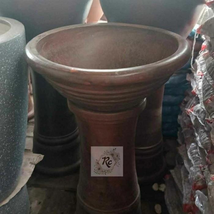 Jual Washtafel Pot Batu Semen Taman Washtafel Cuci Tangan Diameter Atas ...