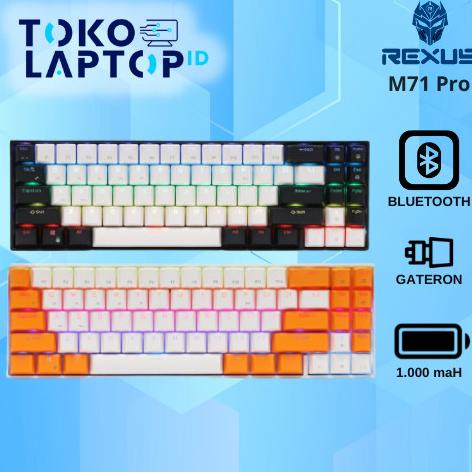 Jual Rexus Daxa M71 Pro Wireless Mechanical Gaming Keyboard | Shopee ...