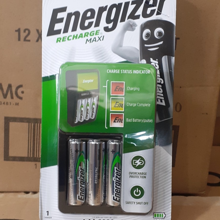Jual Charger Energizer Maxi AA/AAA ( Sudah termasuk baterai AA 4 pcs) | Shopee Indonesia