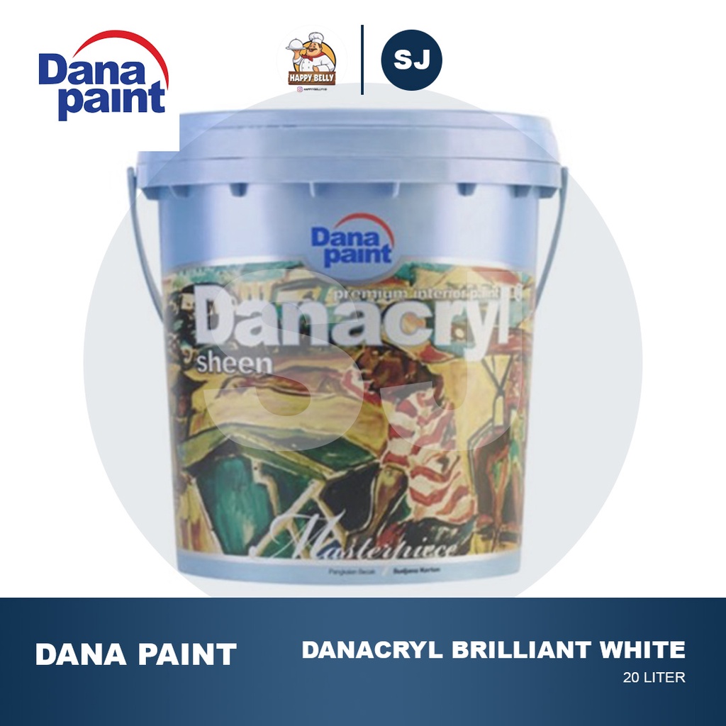 Jual Cat Tembok Danacryl Sheen Brilliant White / BW Pail 2,5L Interior ...