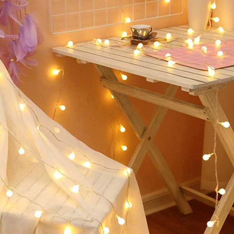 Jual Lampu Hias Fairy String Light 80LED 220V 10M Model Ball | Shopee ...