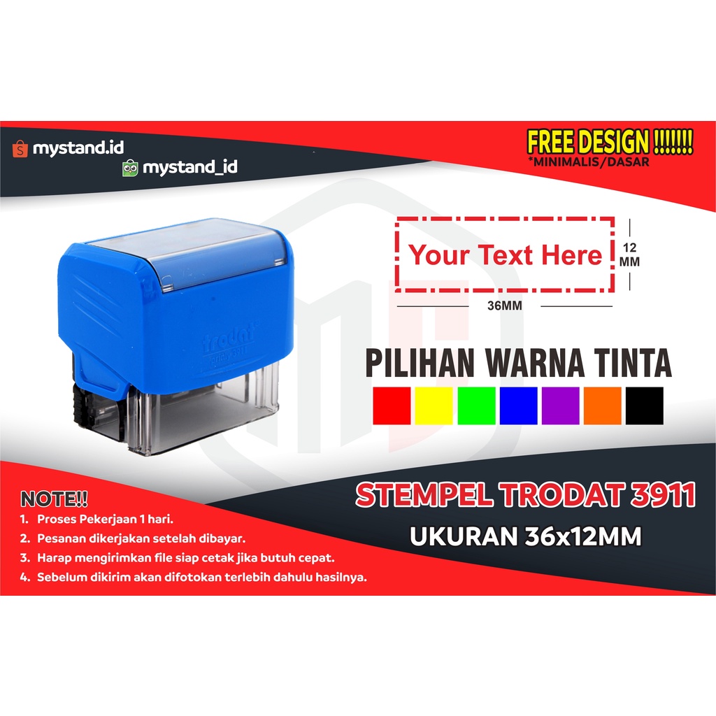 Jual STEMPEL CUSTOM TRODAT PRINTY 3911, STEMPEL PRAKTIS, STEMPEL NAMA DOKTER, STEMPEL PERAWAT ...