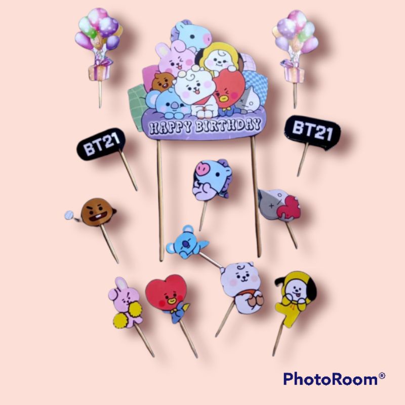 Jual TOPPER BT21 BTS 1set | Shopee Indonesia