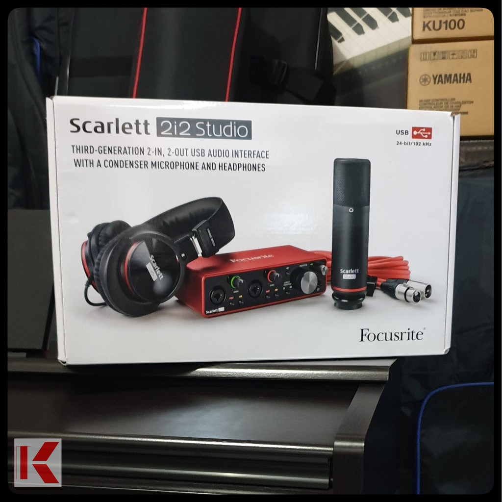 Jual Soundcard Focusrite Scarlett 2i2 Studio Third-Generation | Shopee ...
