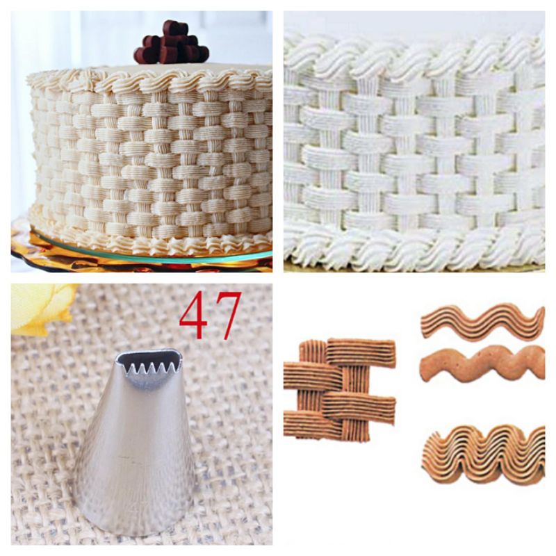 Jual Spuit keranjang no 47 spuit basket alat dekorasi kue paket ...