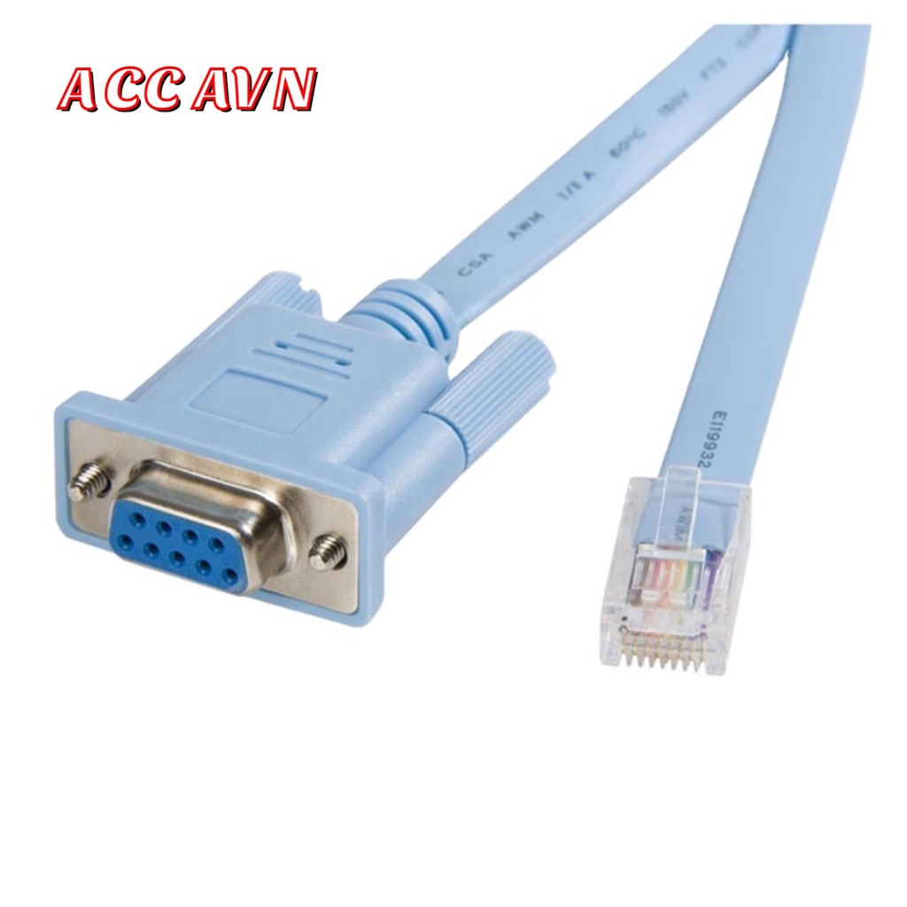 Jual Kabel RJ 45 To Db9 Female Console Cisco RJ45 To Serial Female ...
