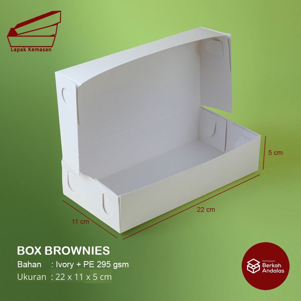 Jual BOX BROWNIES / CAKE BOX / BAHAN IVORY | Shopee Indonesia