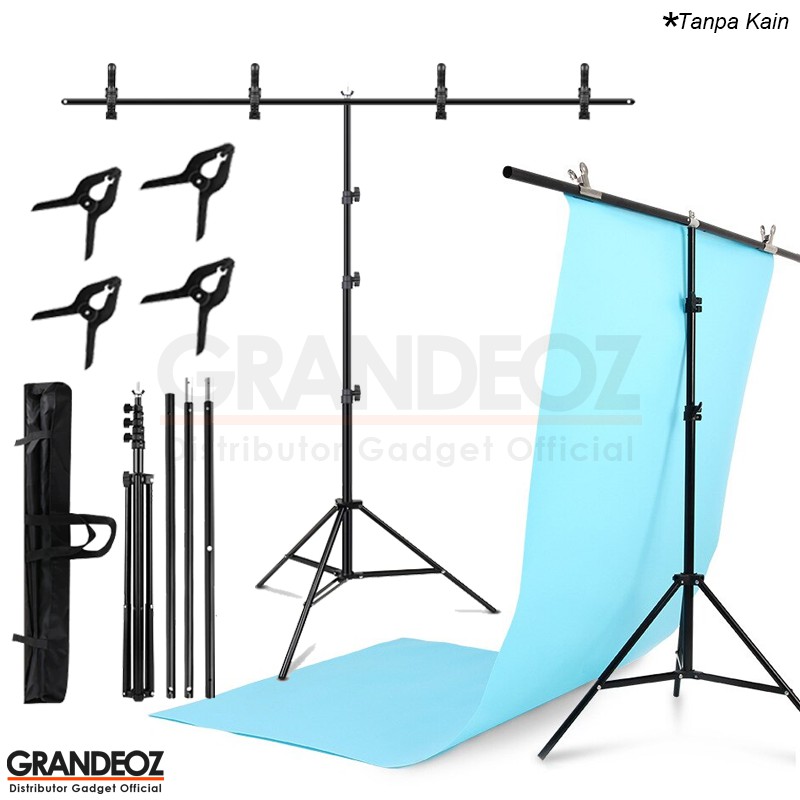 Jual T-Shape Tiang Background Foto Produk Tripod T-Shaped Bracket Stand ...
