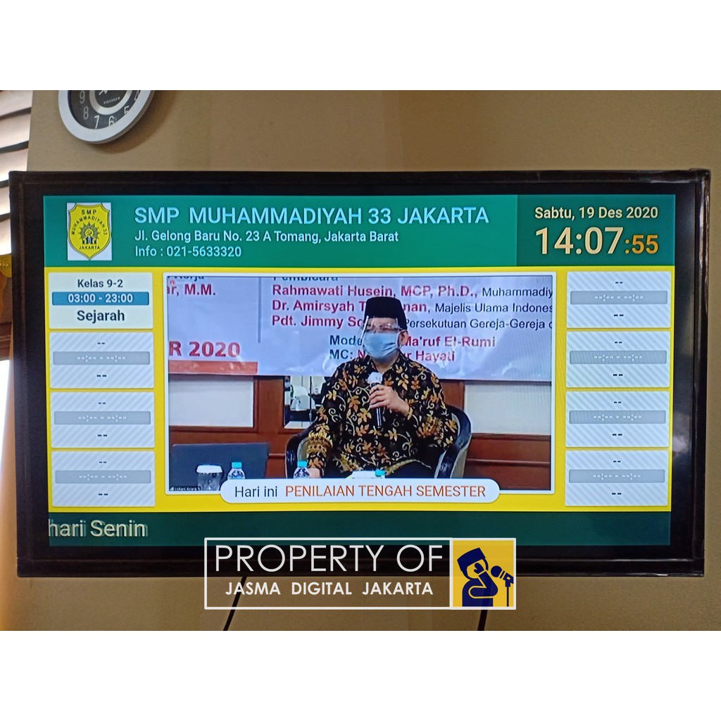Jual Papan informasi digital untuk sekolah & madrasah / Digital Signage ...