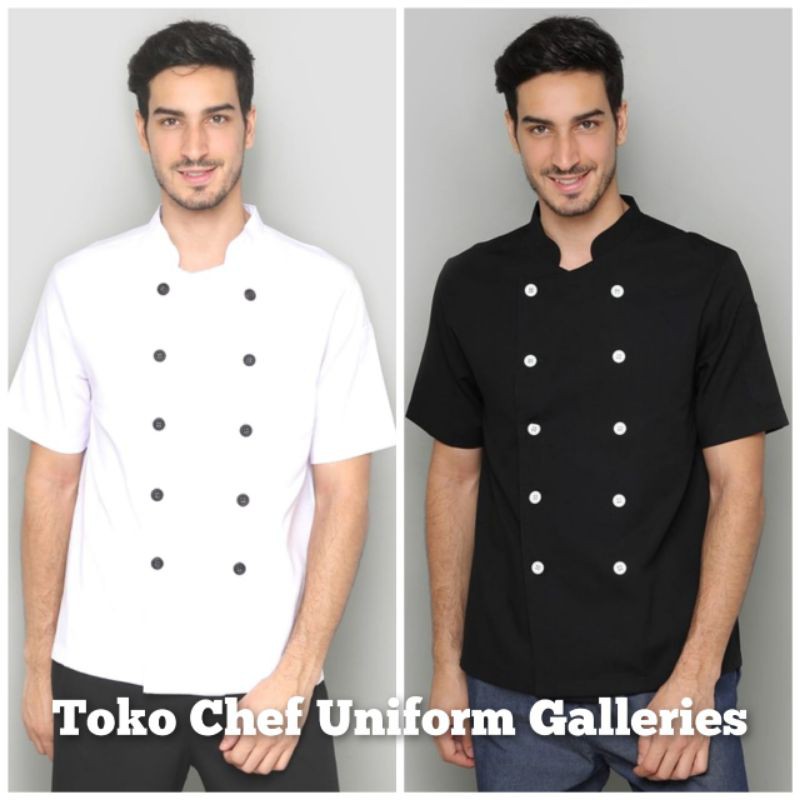 Jual Baju Chef Lengan Pendek Adem Nyaman | Shopee Indonesia