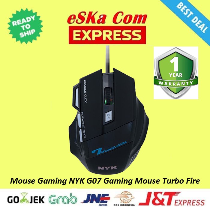 Jual Mouse Gaming NYK G07 Gaming Mouse Turbo Fire | Shopee Indonesia