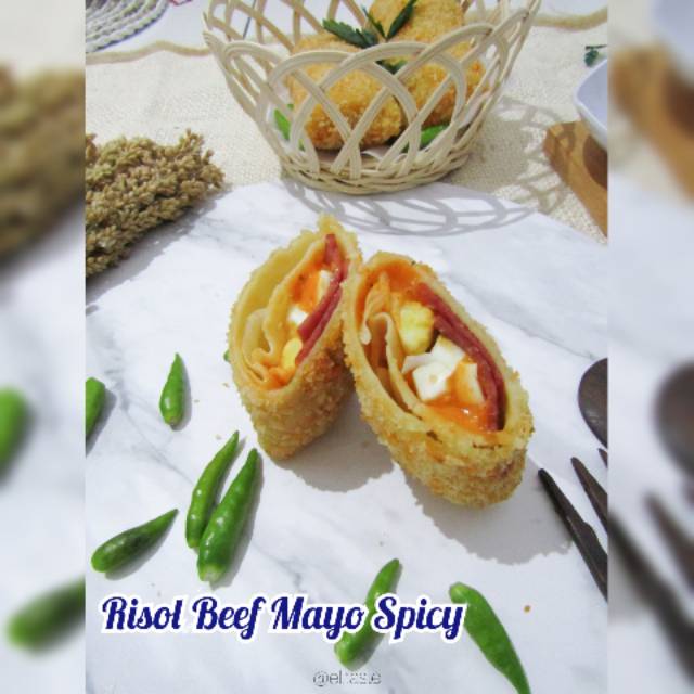 Jual RISOL BEEF MAYO SPICY 25K /6 PCS | Shopee Indonesia