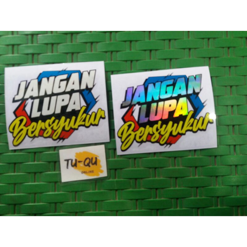 Jual Stiker kata jangan lupa bersyukur | Shopee Indonesia